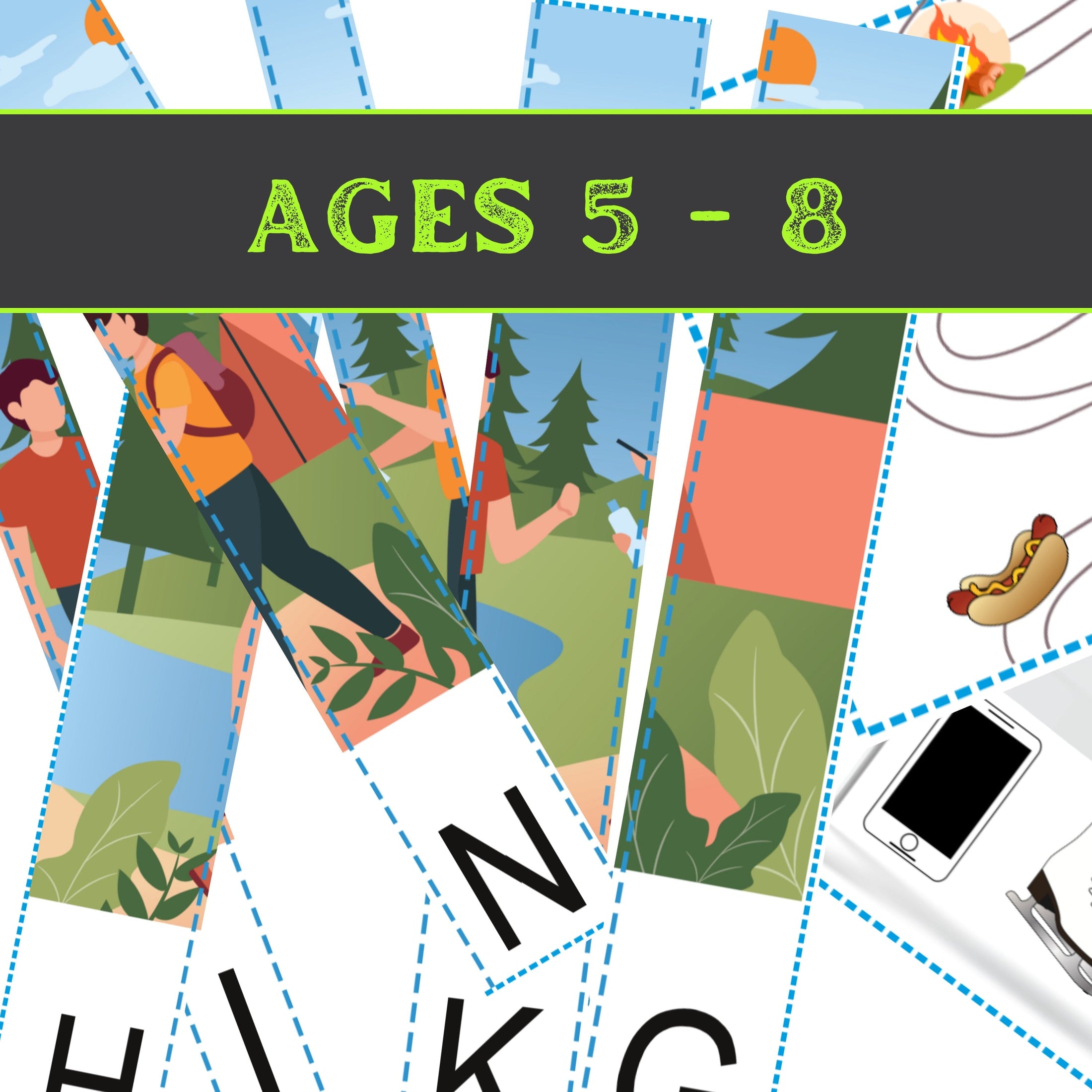 Camping Escape - Kids Escape Room Game Printable (Ages 5-8) – PaperEscapeCo