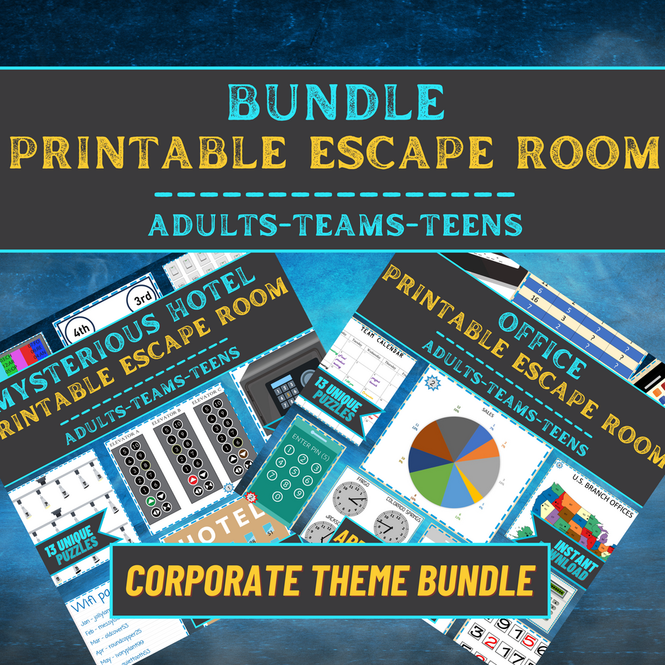 Adult Printable Escape Room Bundles – PaperEscapeCo