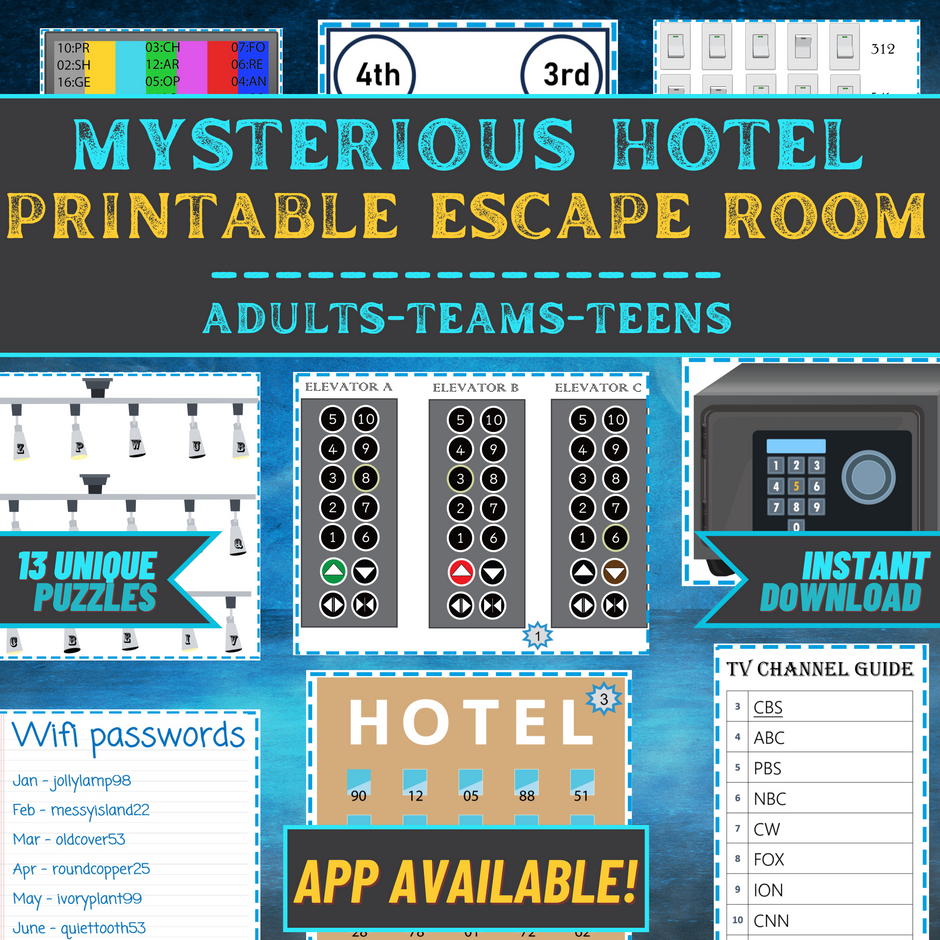 Adult Printable Escape Rooms – PaperEscapeCo