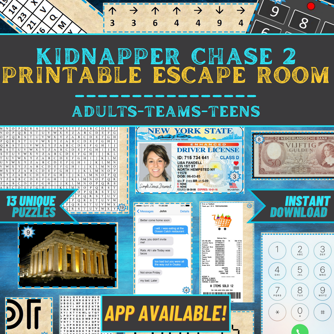 Adult Printable Escape Rooms – PaperEscapeCo