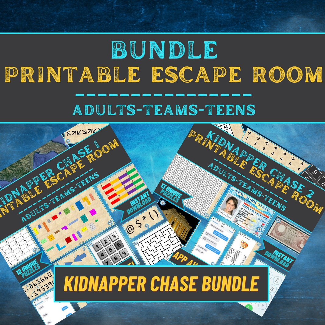 Adult Printable Escape Room Bundles – PaperEscapeCo