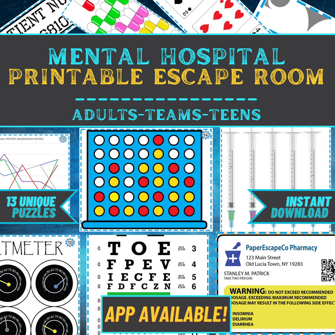 Adult Printable Escape Rooms – PaperEscapeCo