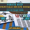 Pirate Ship Escape - Escape Room Game Printable – PaperEscapeCo