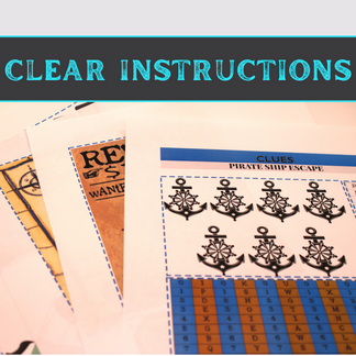 Pirate Ship Escape - Escape Room Game Printable – PaperEscapeCo