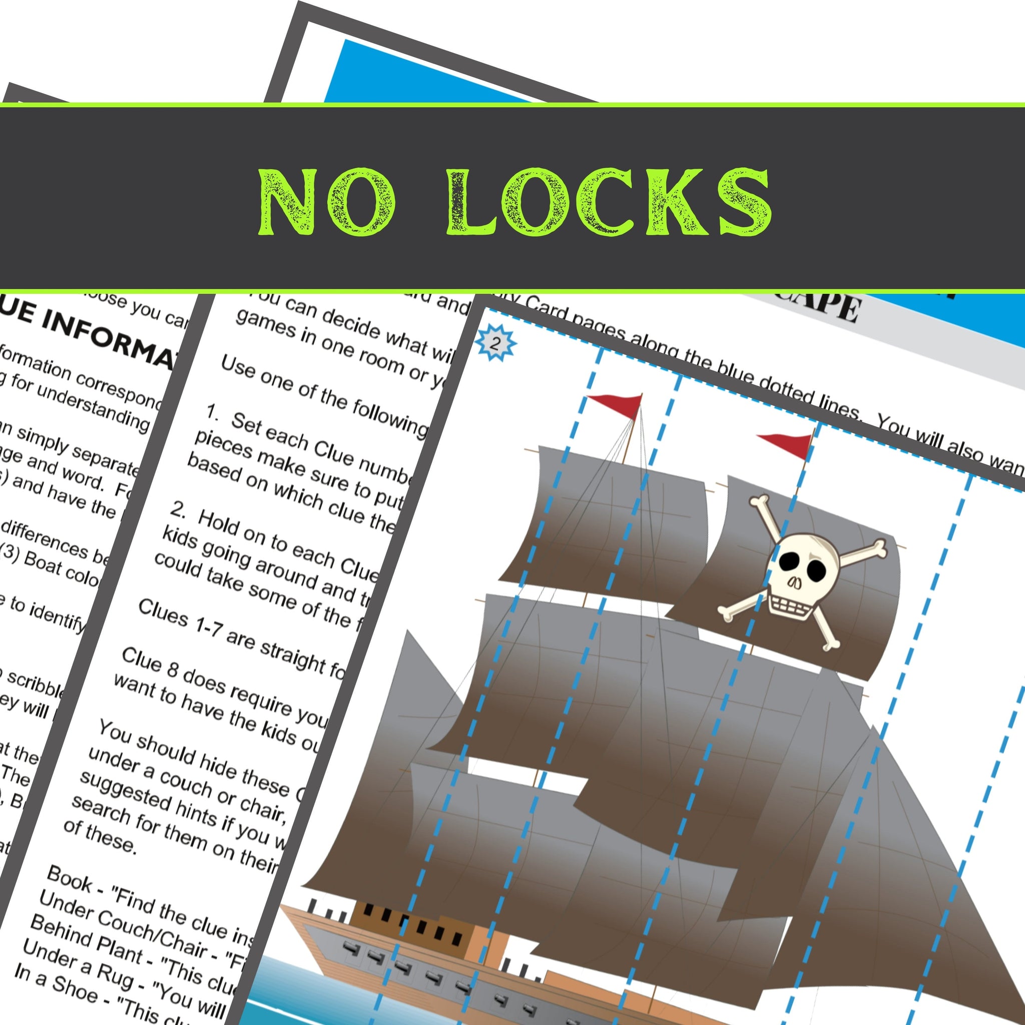 Pirate Escape - Kids Escape Room Game Printable (Ages 5-8) – PaperEscapeCo