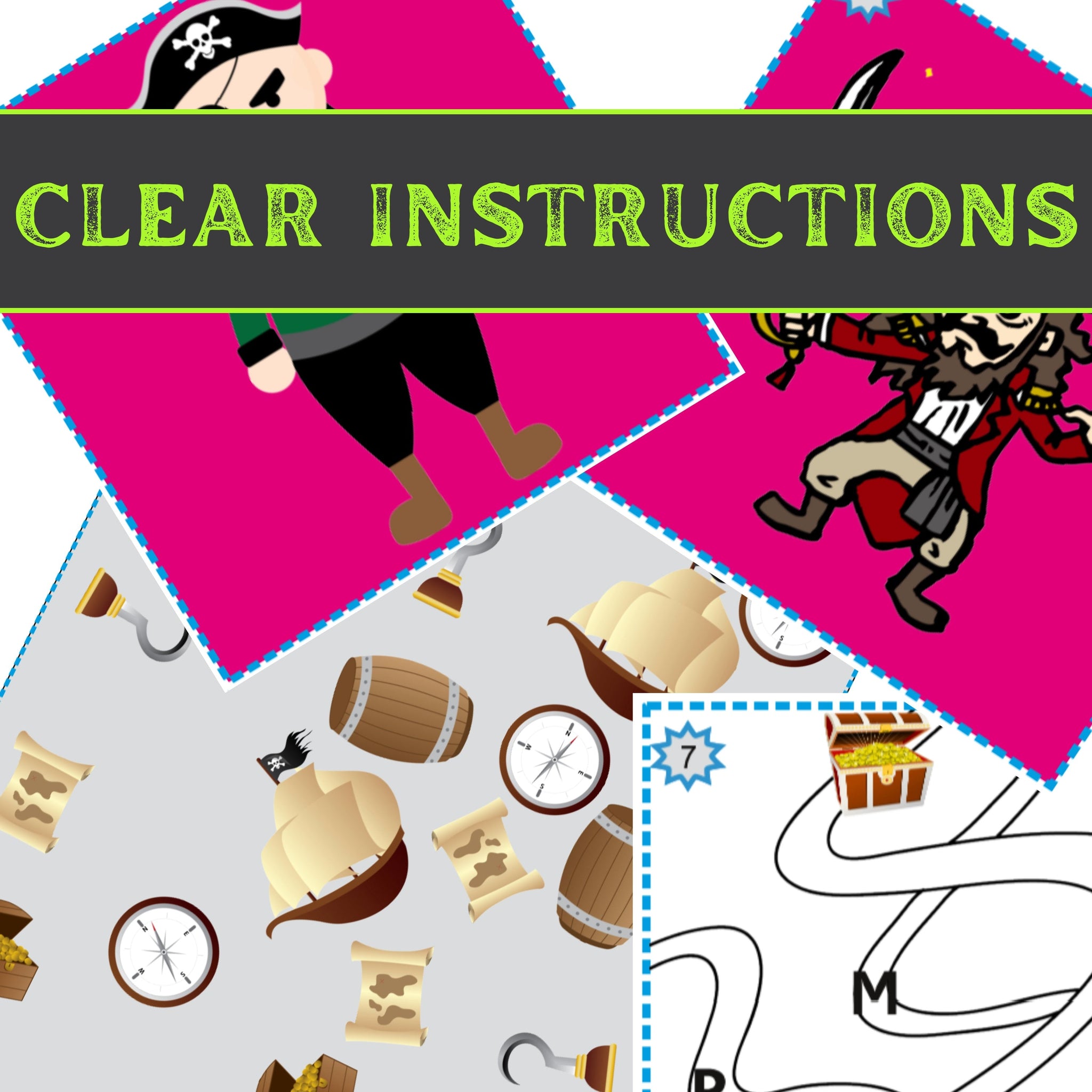 Pirate Escape - Kids Escape Room Game Printable (Ages 5-8) – PaperEscapeCo